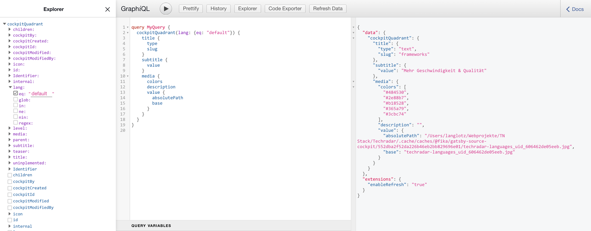 GraphQL - Datenmodellierung | TN:DEV