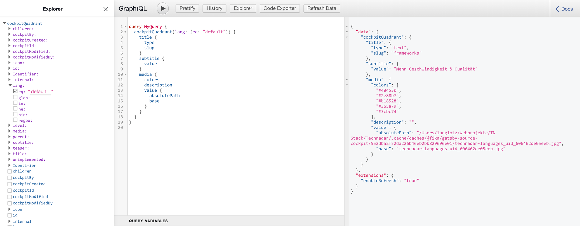 GraphQL - Datenmodellierung | TN:DEV